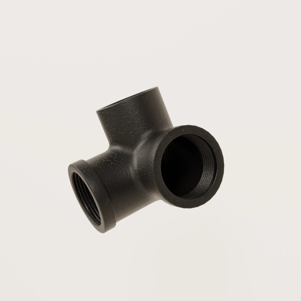 3-WAY SIDE OUTLET ELBOW – Black 3-Way Side Outlet Tee – pamo. design
