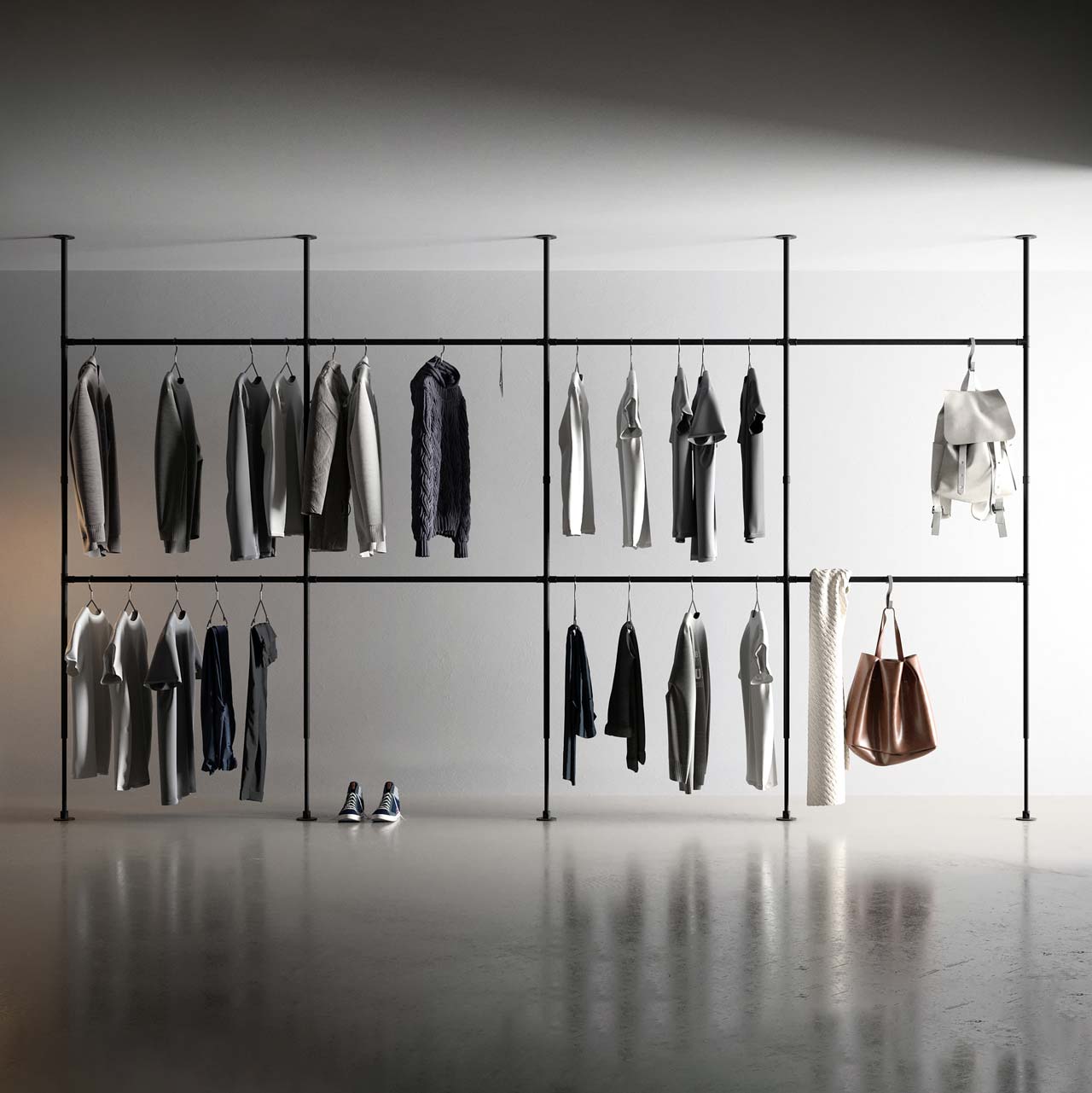 telescopic Closet » Huge and Industrial Vibe | pamo. – pamo. design