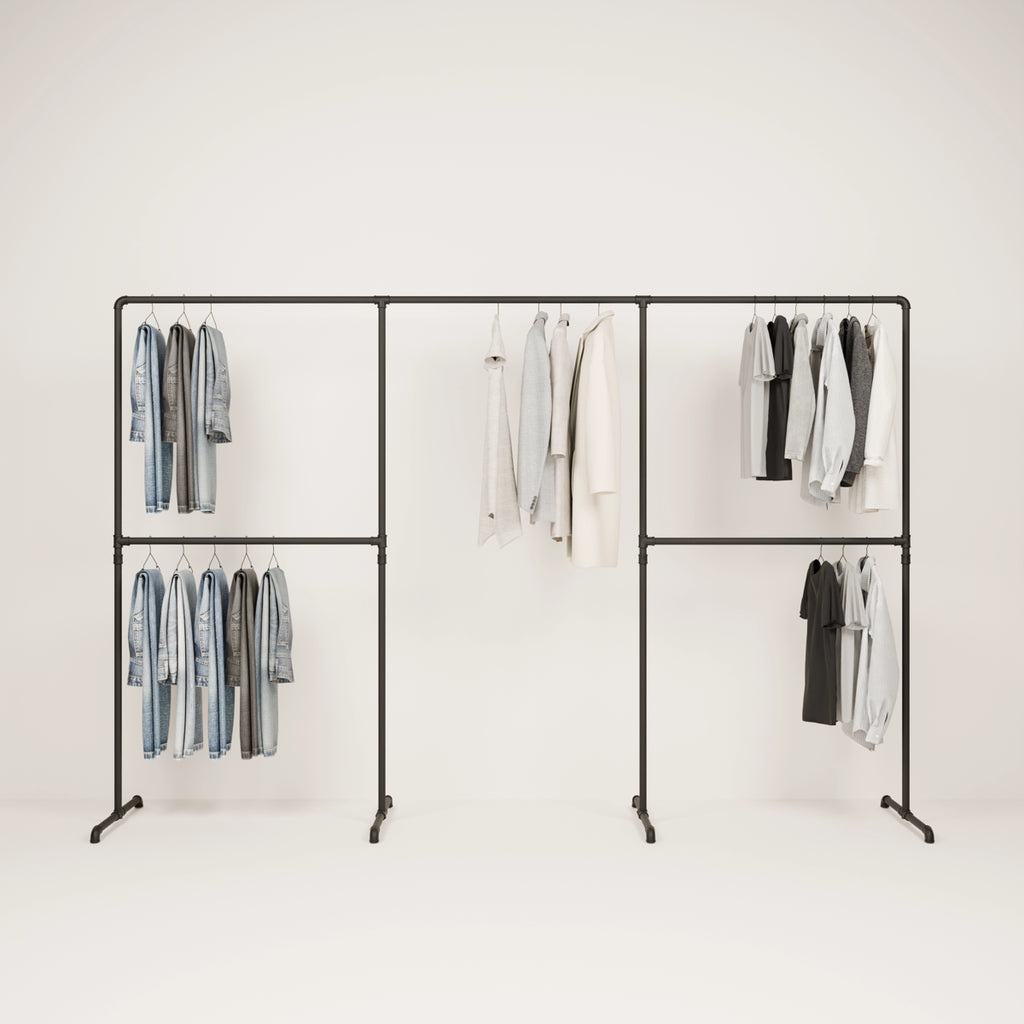 Large Industrial Clothes Rail - Hold All Your Clothes | pamo. – pamo ...