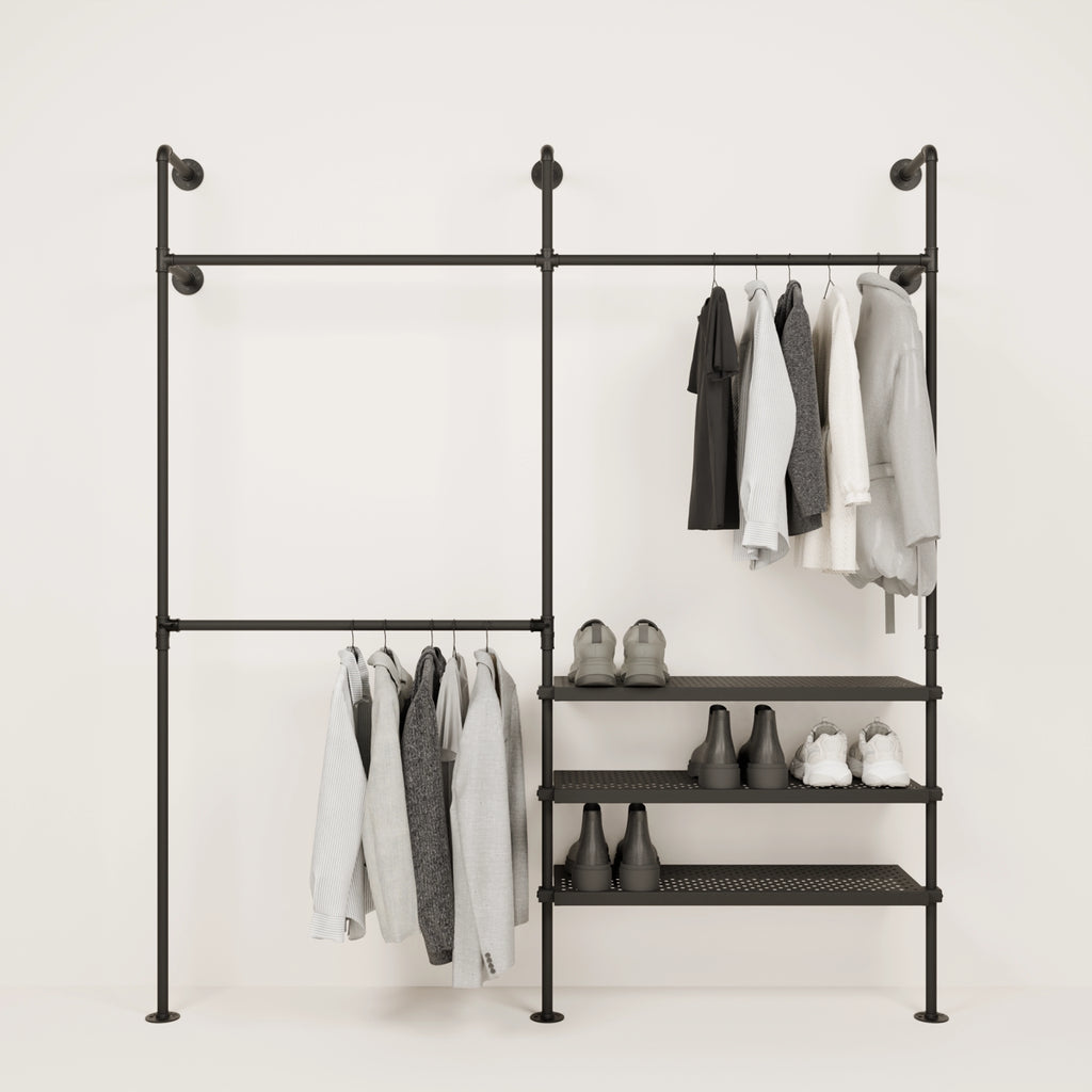 Open Closet System with Metal Shelf » Organized and Stylish | pamo ...