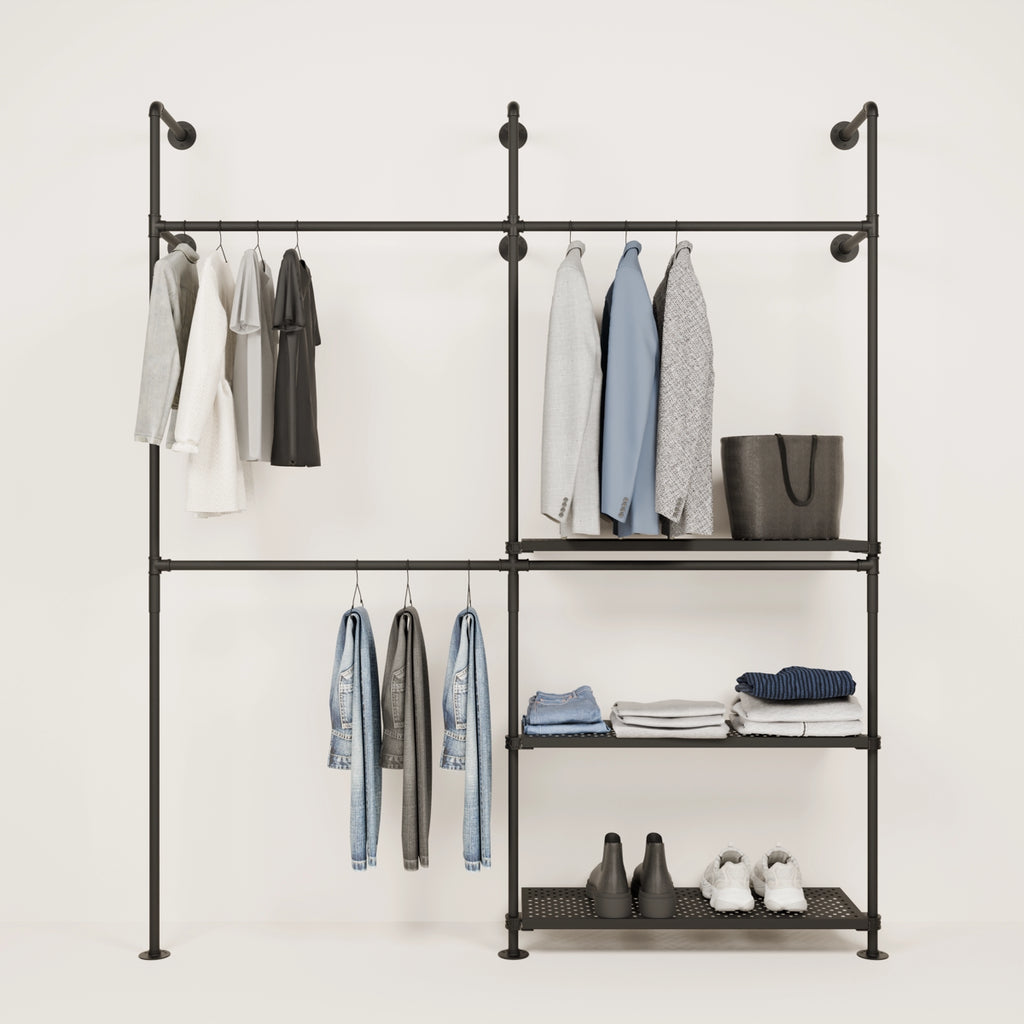 Open Closet System with Metal Shelf » Organized and Stylish | pamo ...