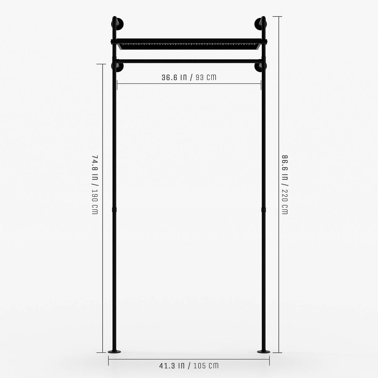 Shelf with Clothing Rack » Modern and Elegant | pamo. – pamo. design