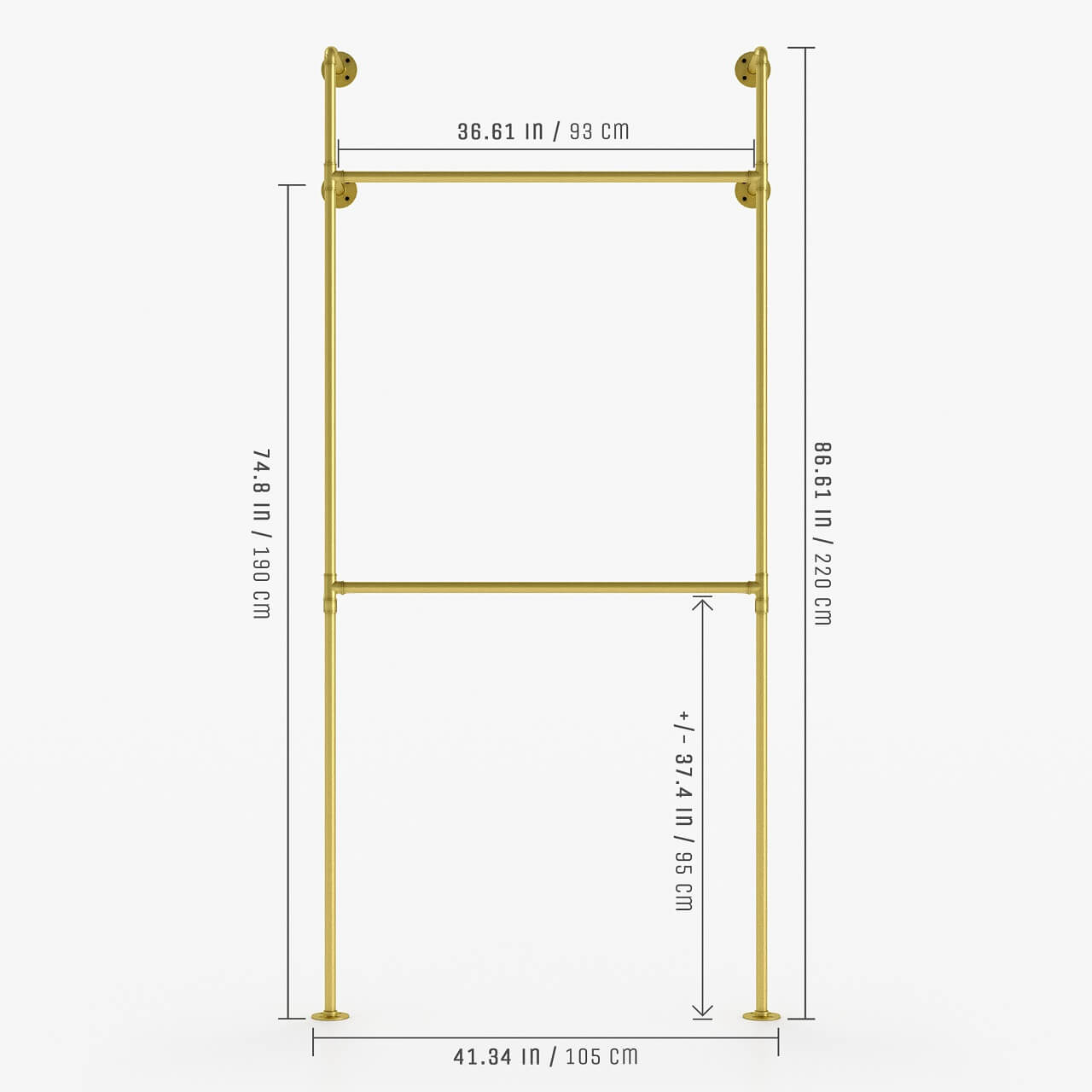 Double Gold Rack Maximize Your Storage Space in Style | pamo. – pamo ...