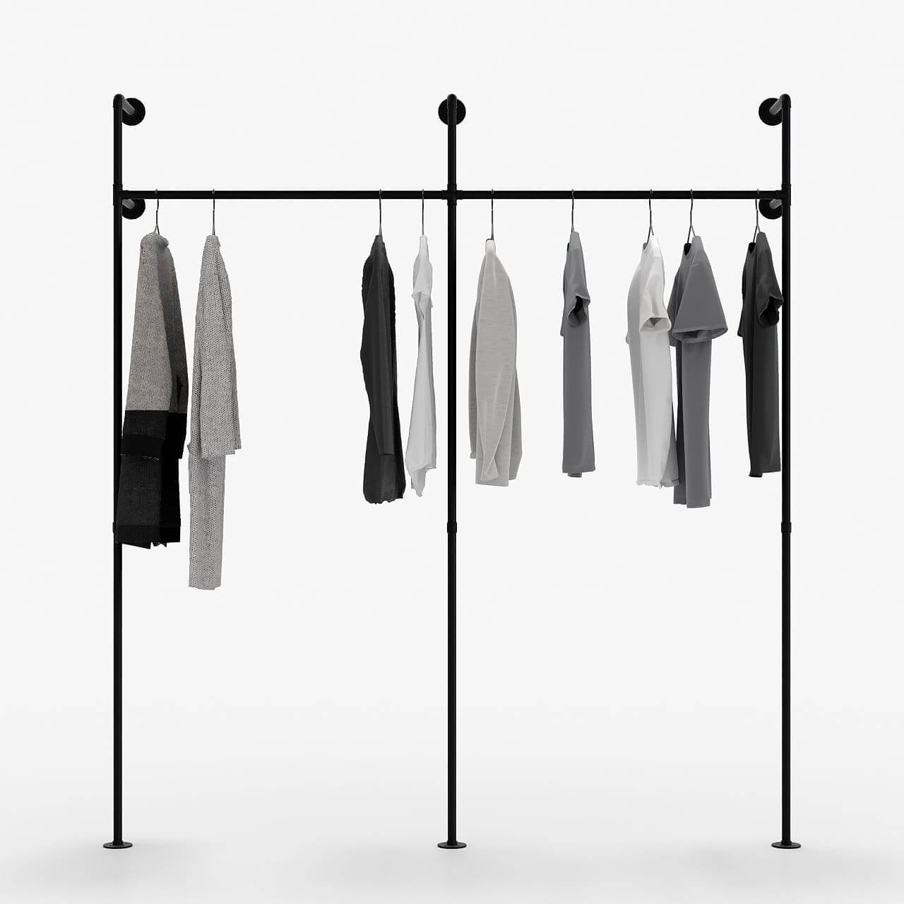 Industrial Pipe Hanging Rod - Unique Wardrobe Piece | pamo. – pamo. design