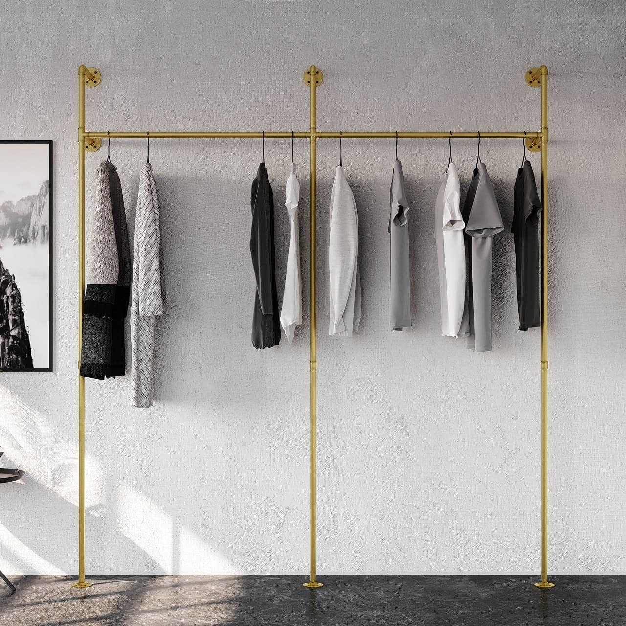 Gold Clothes Rail - Luxurious Touch for Your Home | pamo. – pamo. design