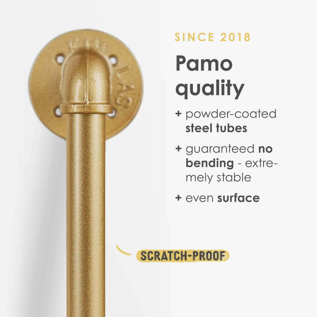 Gold Clothes Rail - Luxurious Touch for Your Home | pamo. – pamo. design